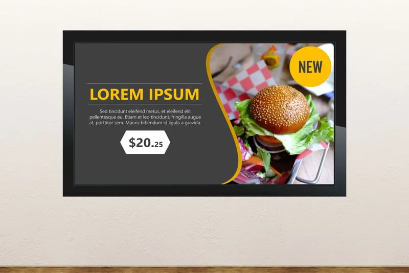 Digital Signage Template Free Free Digital Signage Templates To