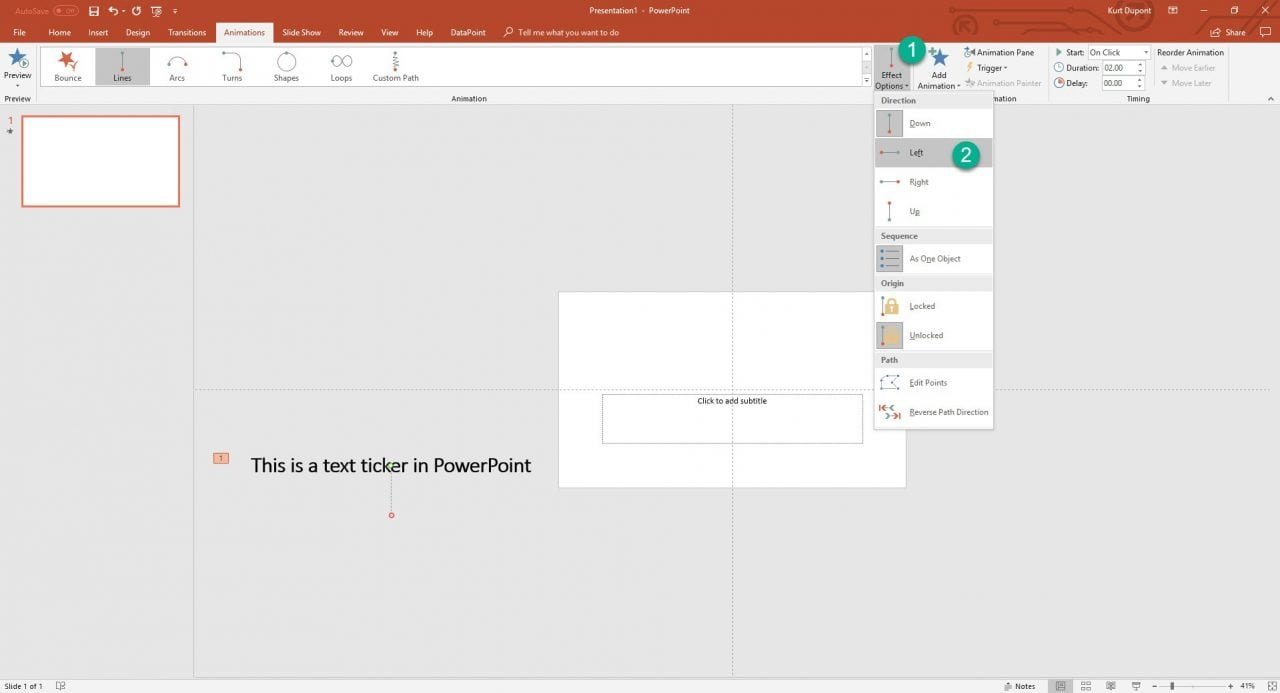 PowerPoint Ticker Text Animation - 3 Easy Methods • PresentationPoint