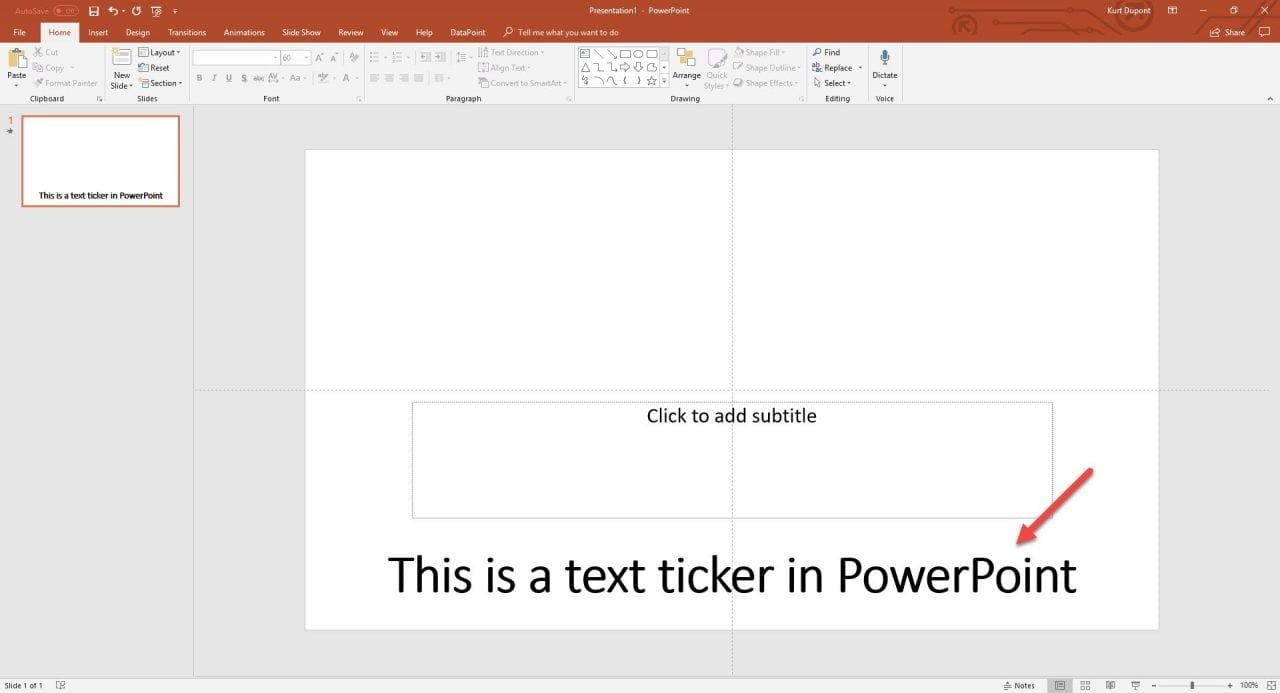PowerPoint Ticker Text Animation - 3 Easy Methods • PresentationPoint