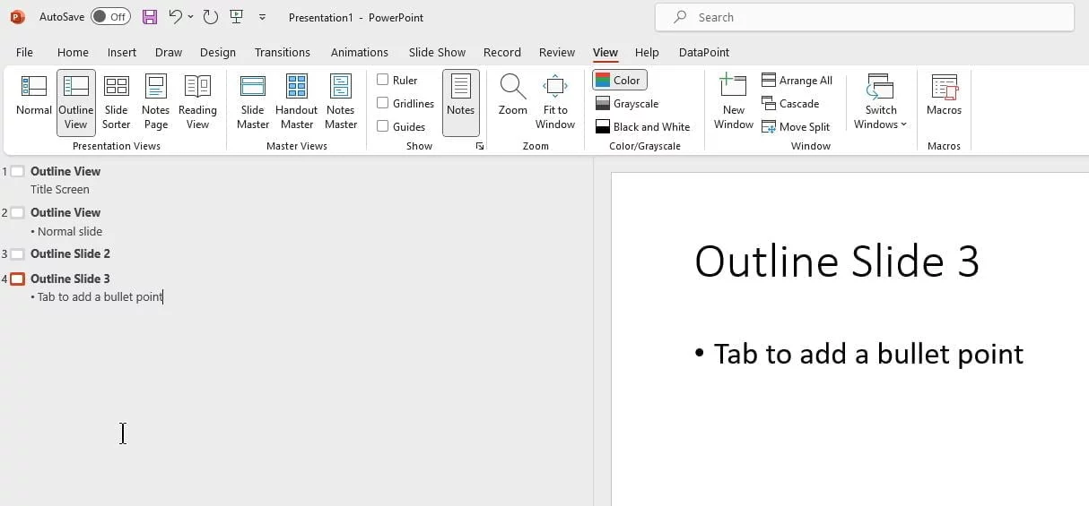 Basic Outline For Presentation ChatGPT PowerPoint Outlining: Using AI